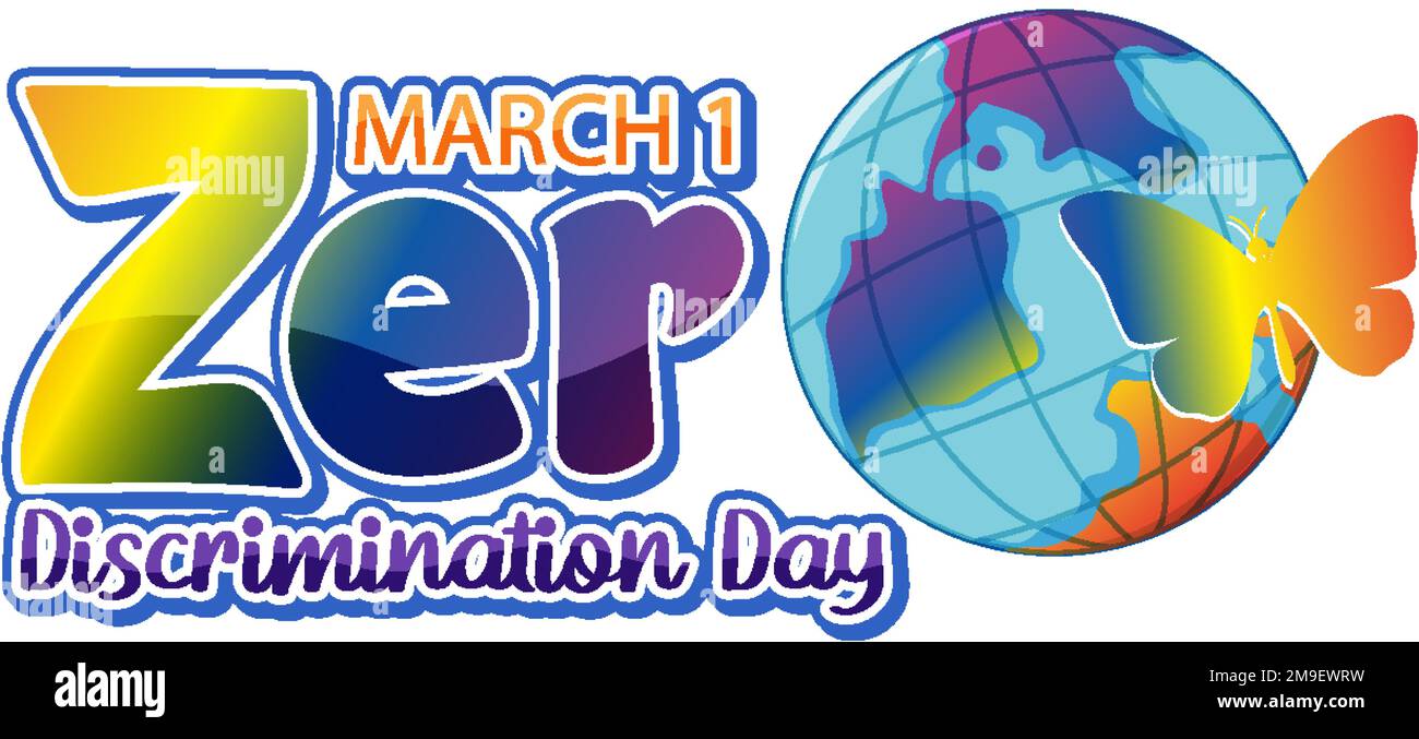 Zero discrimination day banner design illustration Stock Vector Image ...