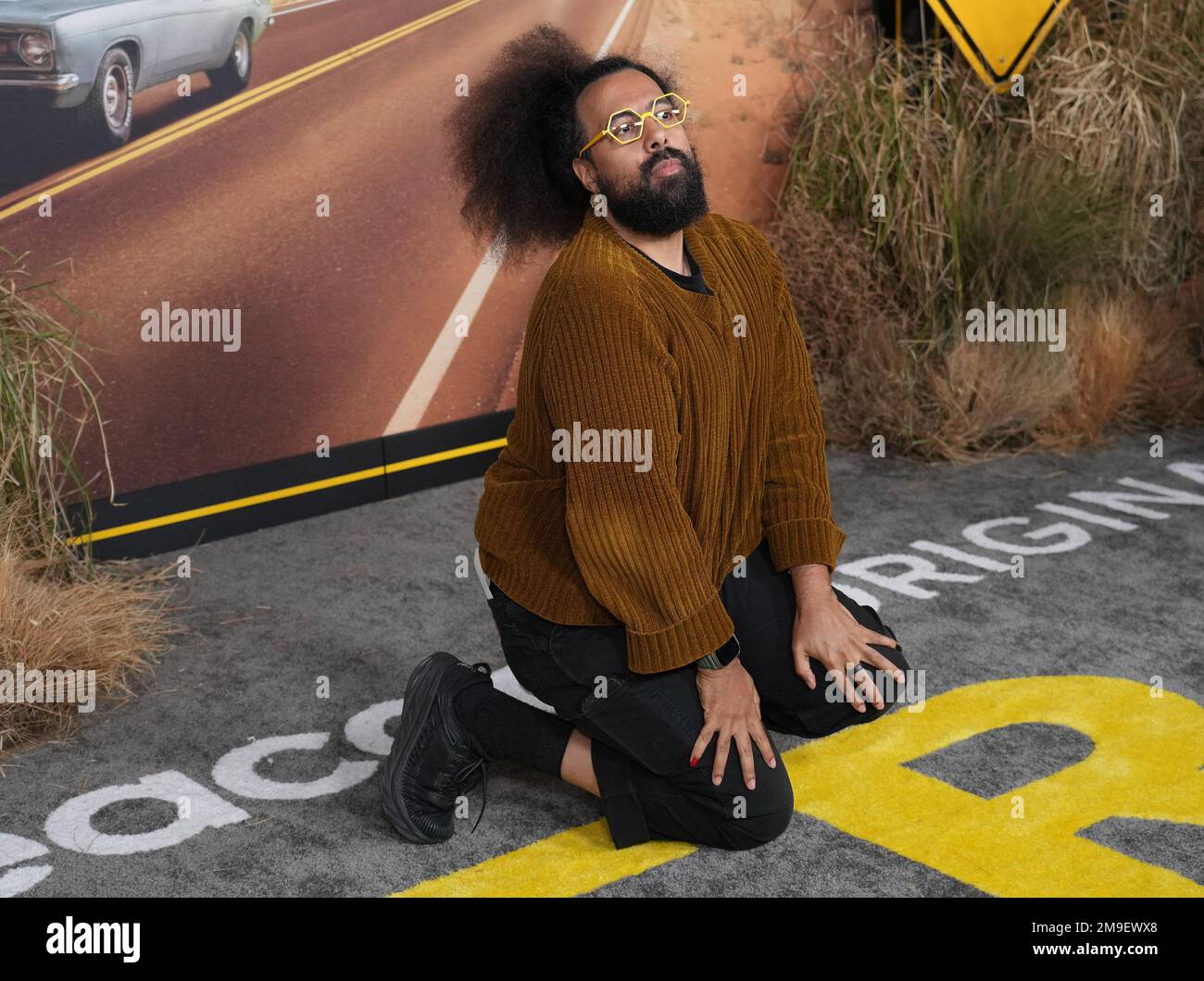 Reggie Watts arrives at the Peacock''s POKER FACE Los Angeles Premiere ...