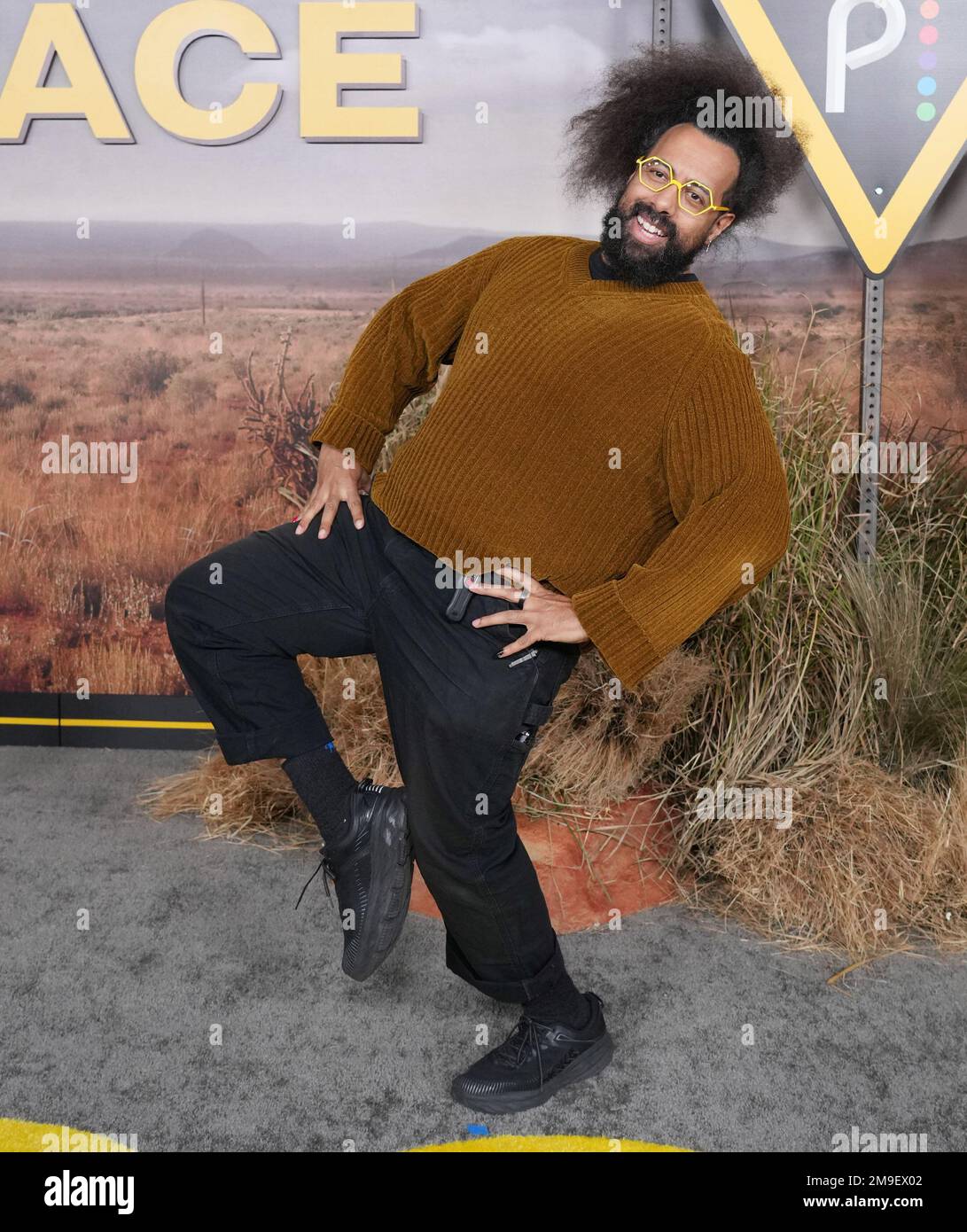 Reggie Watts arrives at the Peacock''s POKER FACE Los Angeles Premiere ...