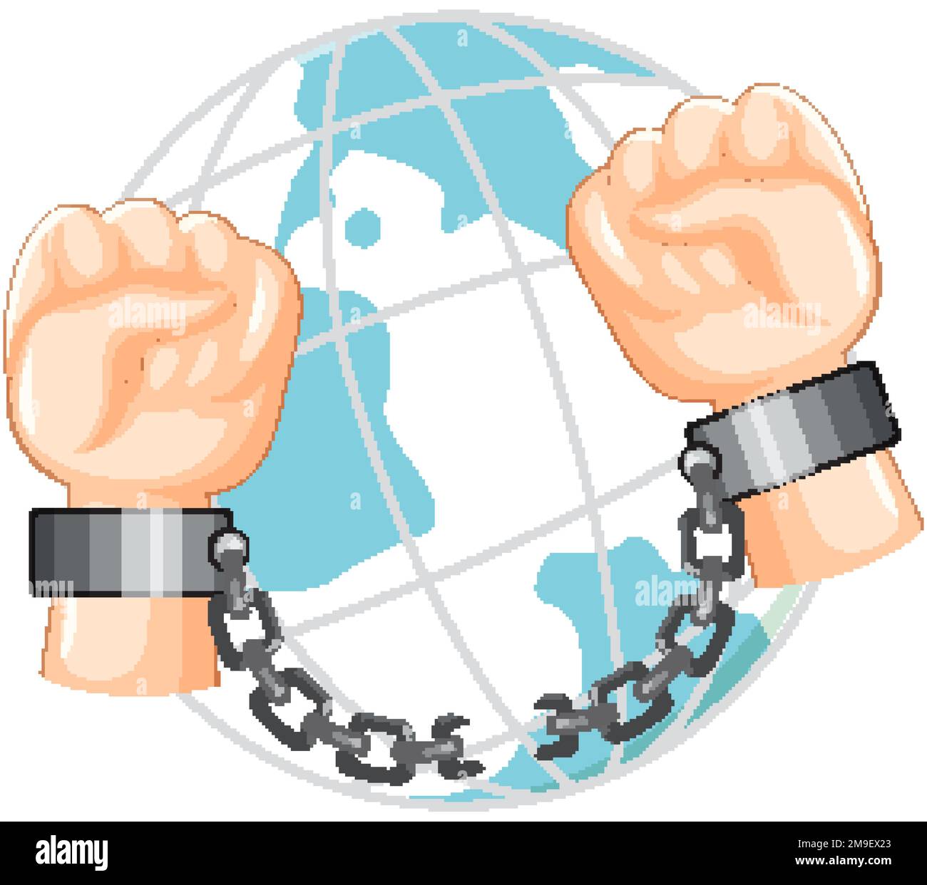 Chained world globe hi-res stock photography and images - Alamy