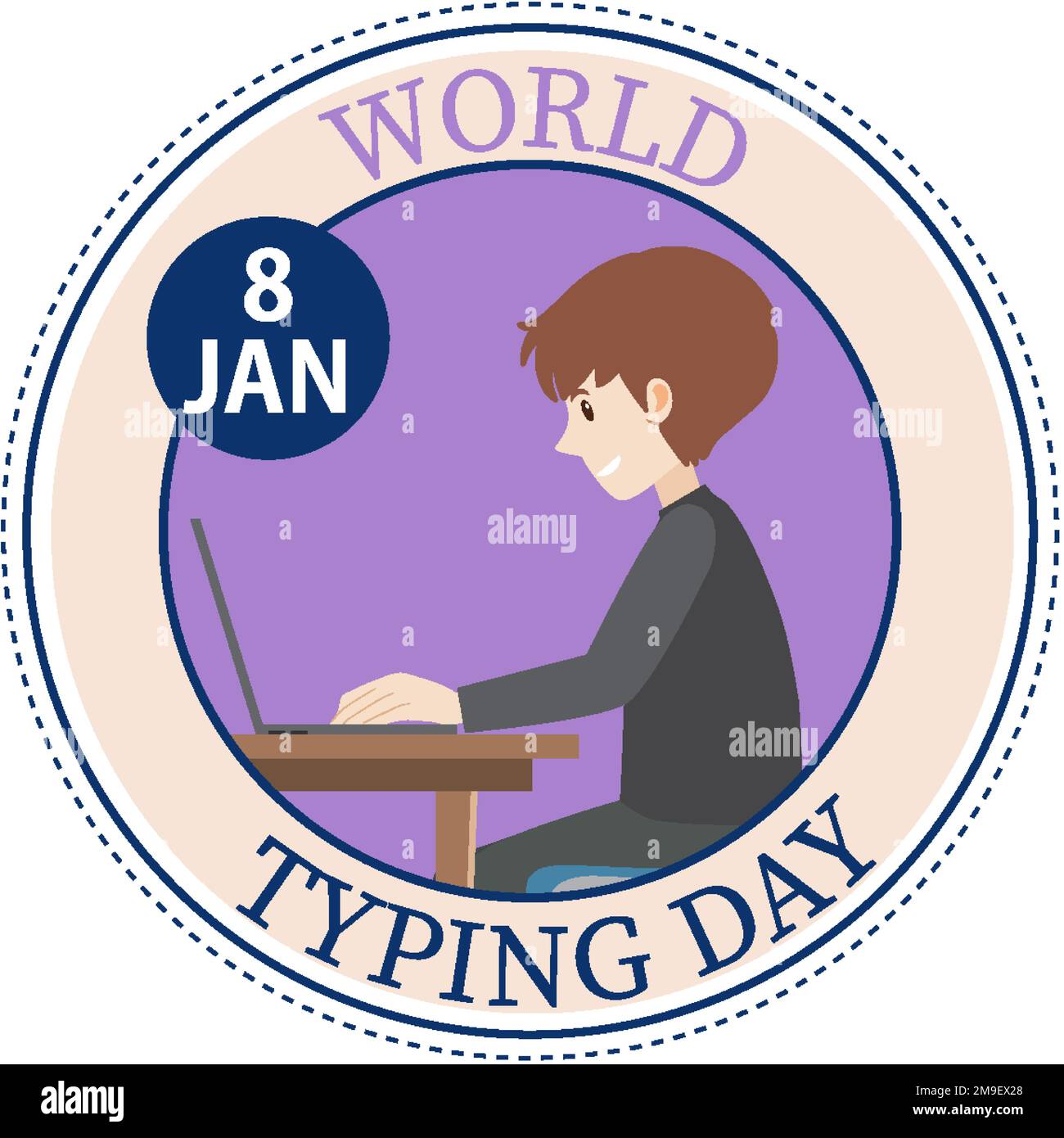 World Typing Day Banner Design illustration Stock Vector Image & Art ...