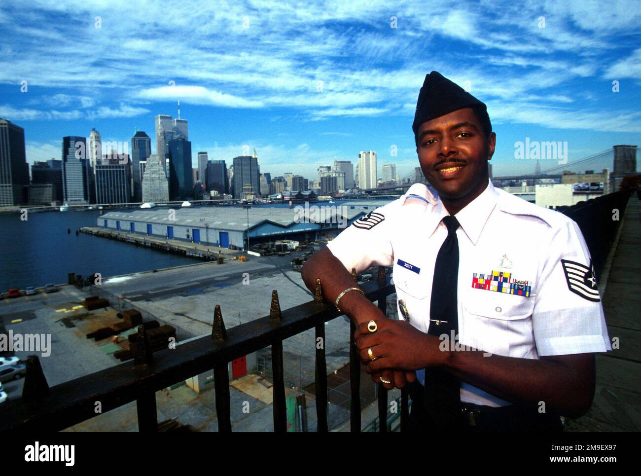 US Air Force Recruiter Technical Sergeant Jeff Scott scouts colleges ...