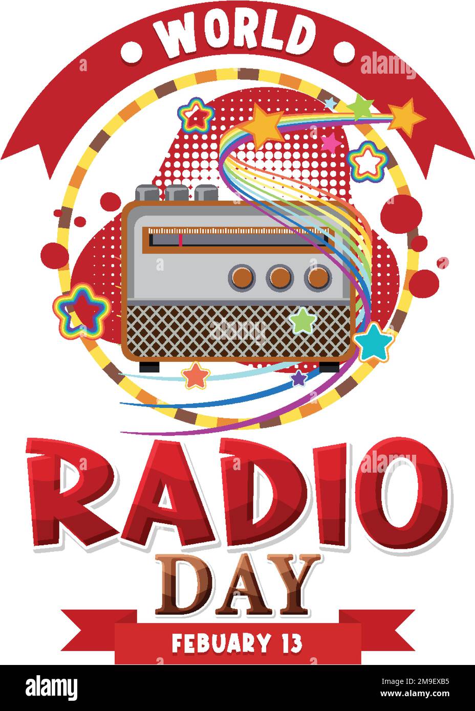 World radio day february Stock Vector Images - Alamy