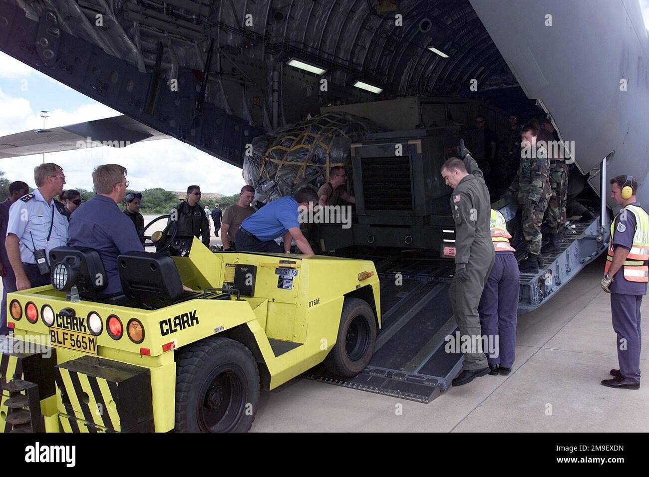 Right side rear view medium shot as AIRMAN 1ST Class Cobb (right arm ...