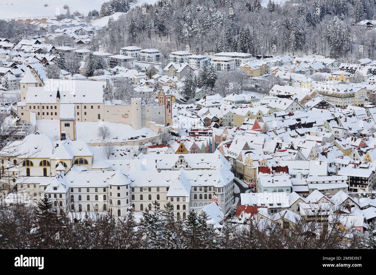 Aerial view medieval town winter hi-res stock photography and images ...