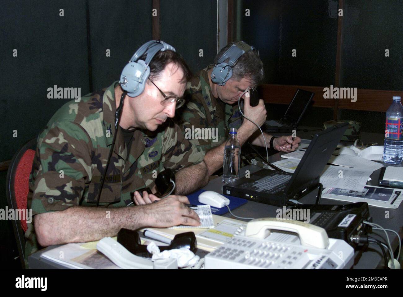 U.S. Air Force Major General Joe Wehrle (Background), Commander of ...