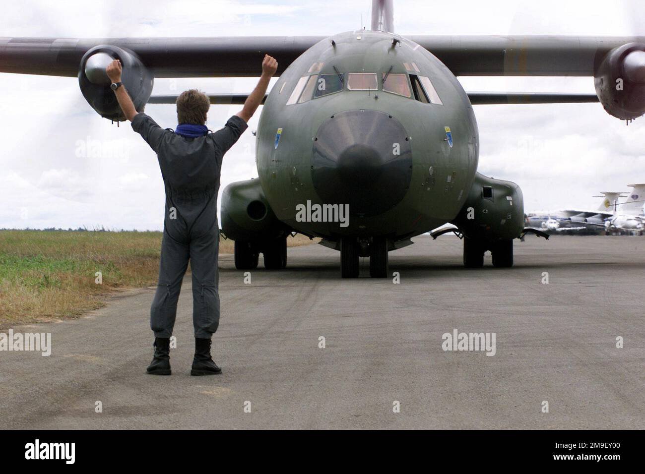 Medium shot. Sergeant Mathias Fabian, a Flight Engineer, from LTG 62nd ...