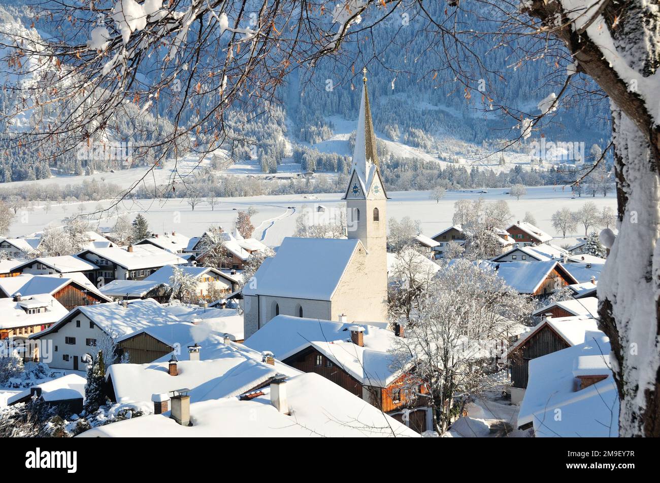 Germany village snow hi-res stock photography and images - Alamy