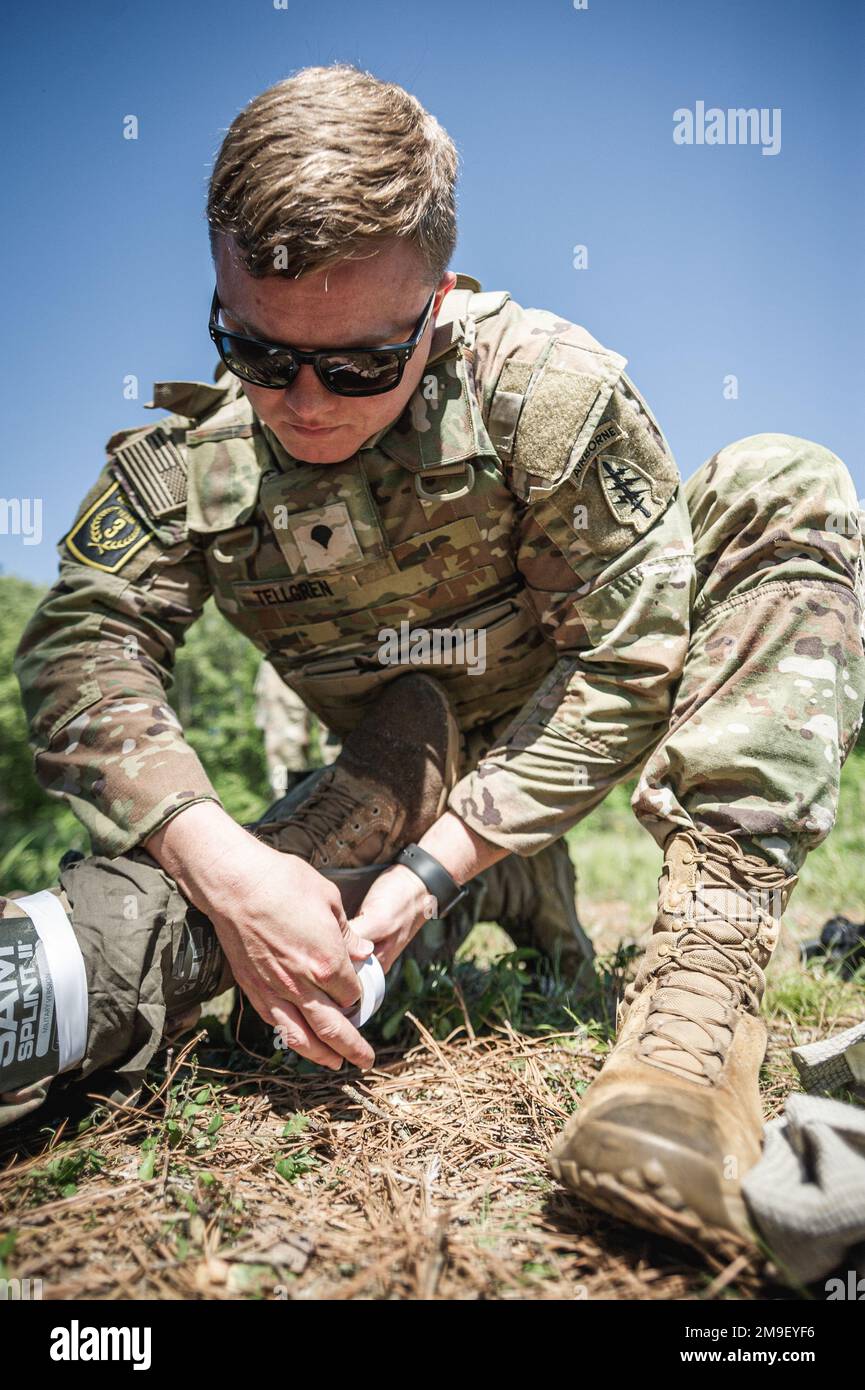 U.S. Army Spc. Mark Tellgren, assigned to 3rd Psychological Operations ...