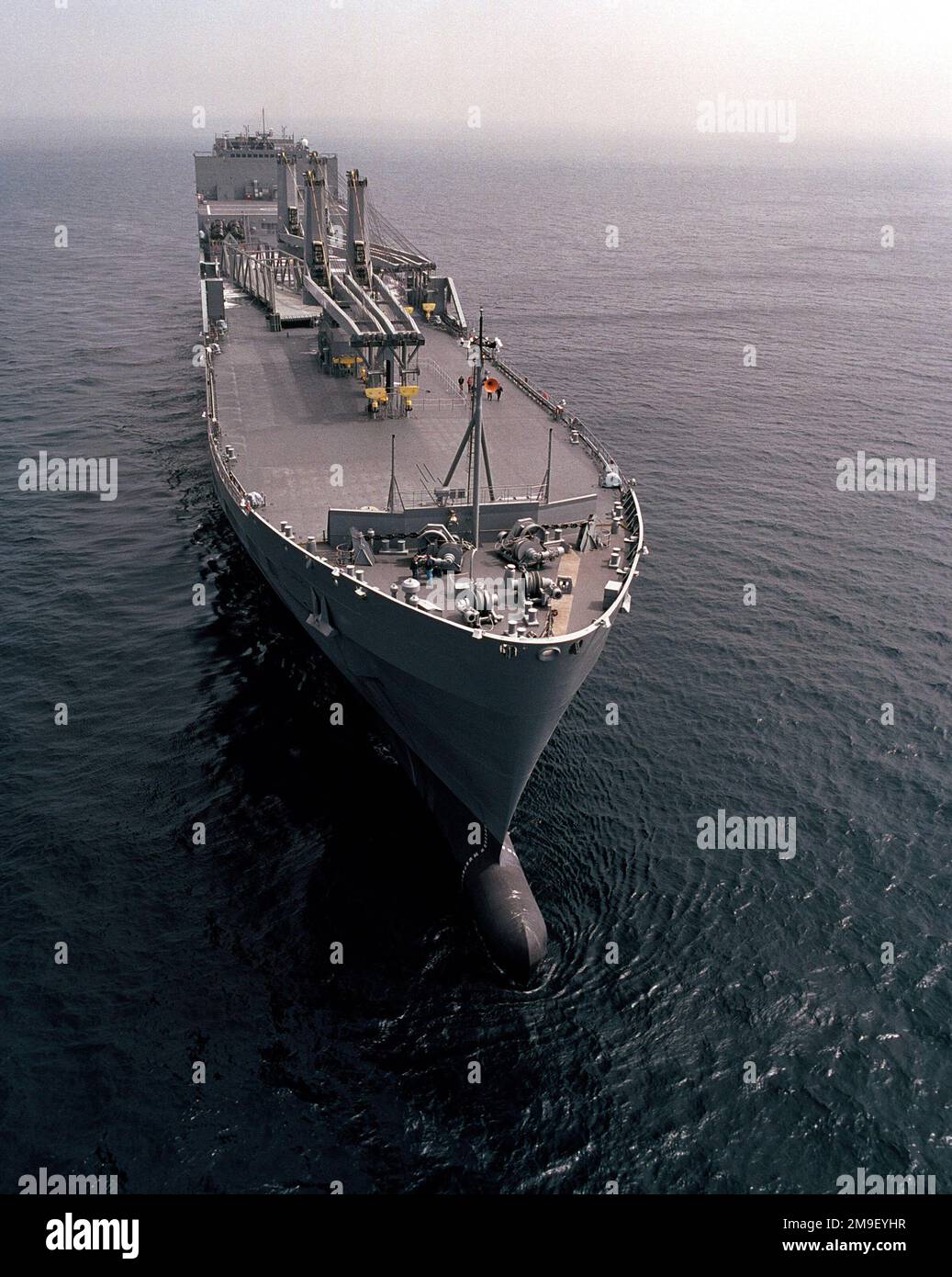 Bow on view of the MSC (Military Sealift Command) strategic heavy lift ship USNS CHARLTON (T-AKR ...