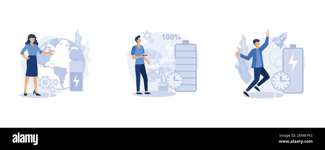 Rechargeable battery. Eco battery runtime, fast charging technology ...