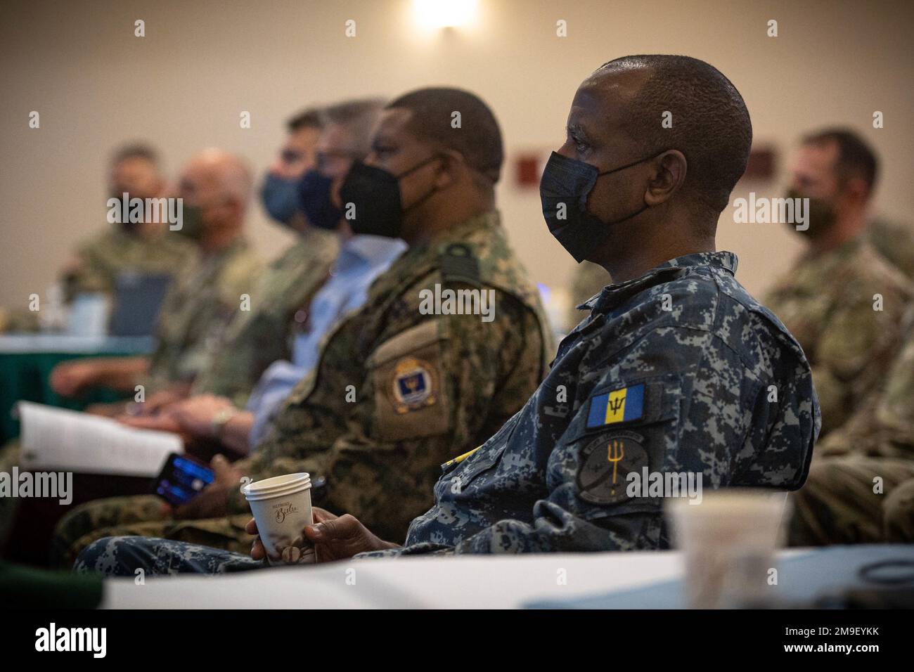 Distinguished visitors from participating nations receive briefings on ...