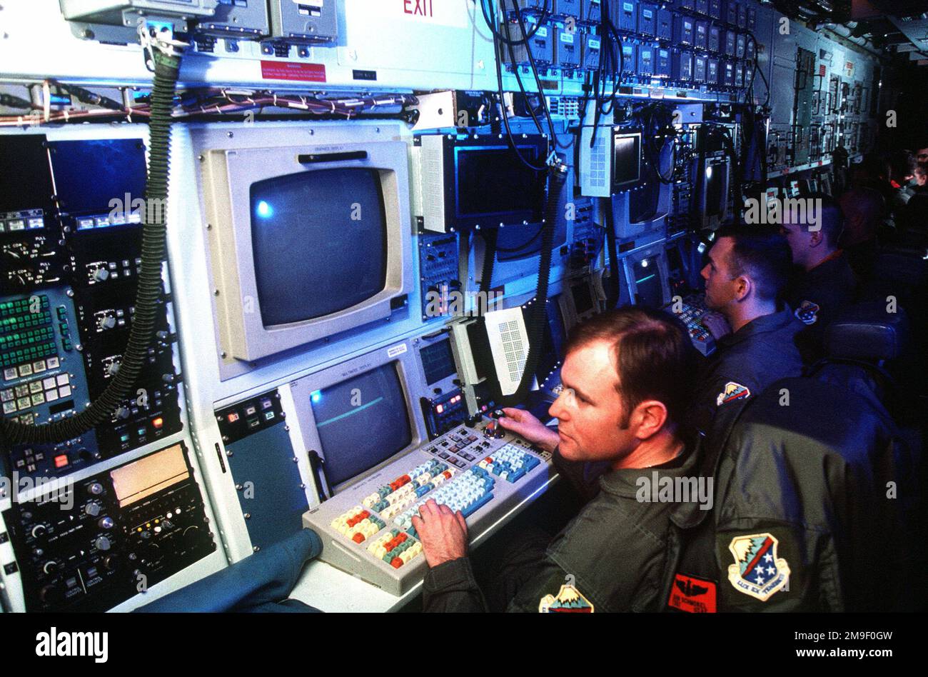 An Air Combat Command 55th Wing RC-135W Rivet Joint reconnaissance ...