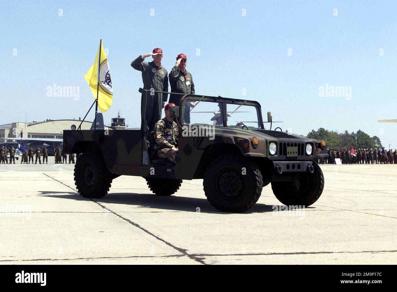Right side front view medium shot as US Air Force General Charles T ...