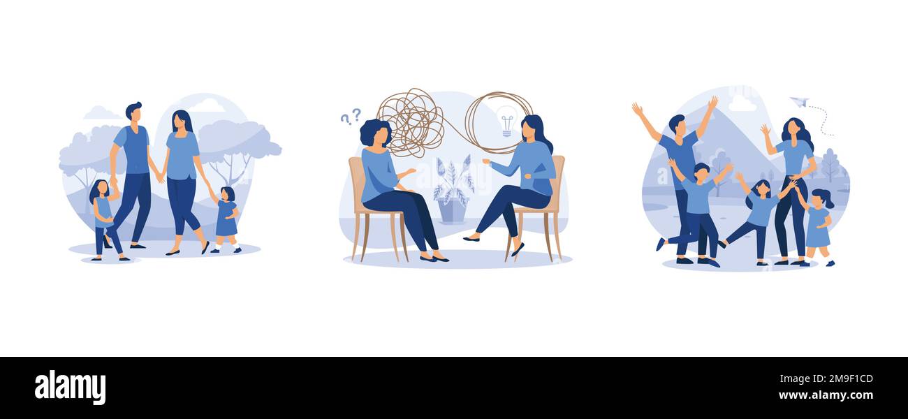 mother father daughter son holding hands and hugging, unraveling ...