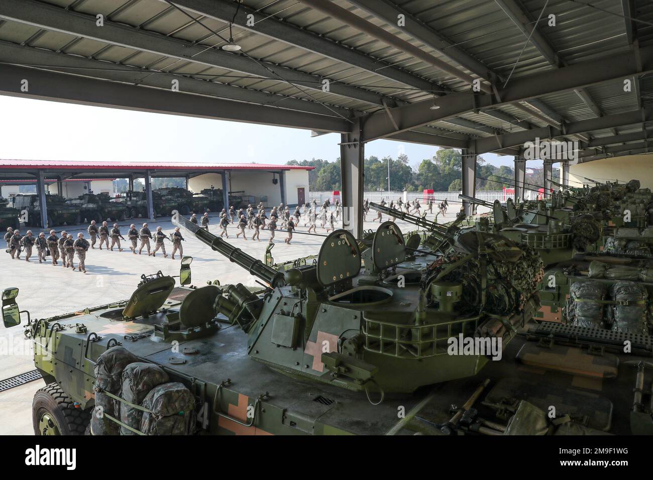A brigade of the 72nd Group Army organizes a combat readiness drill, China, January 18, 2023 ...