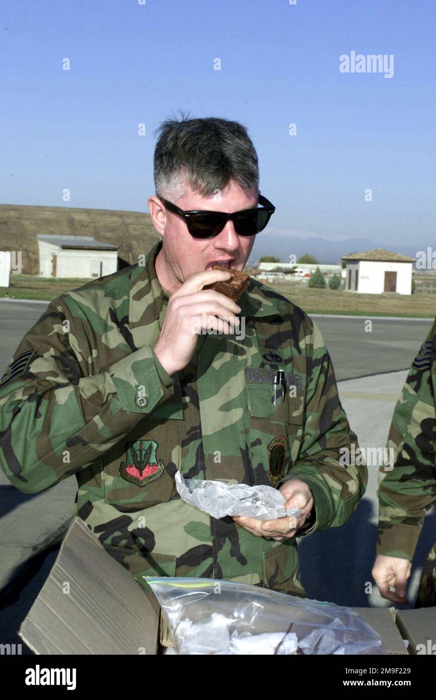 US Air Force STAFF Sergeant Richard Drake, an engine technician for the ...