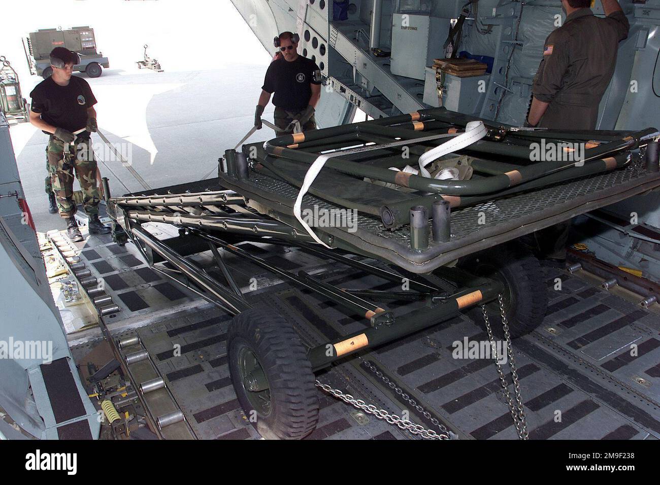 Interior right side front view medium shot as US Air Force SENIOR ...