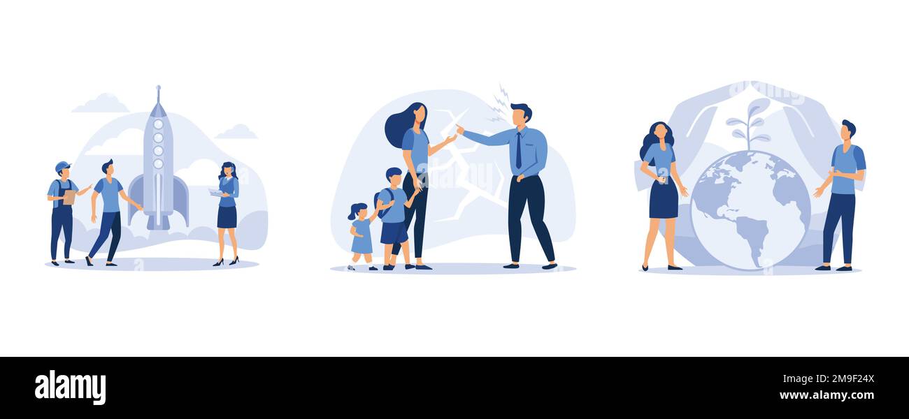 people are building a spaceship rocket, family conflict, save the ...