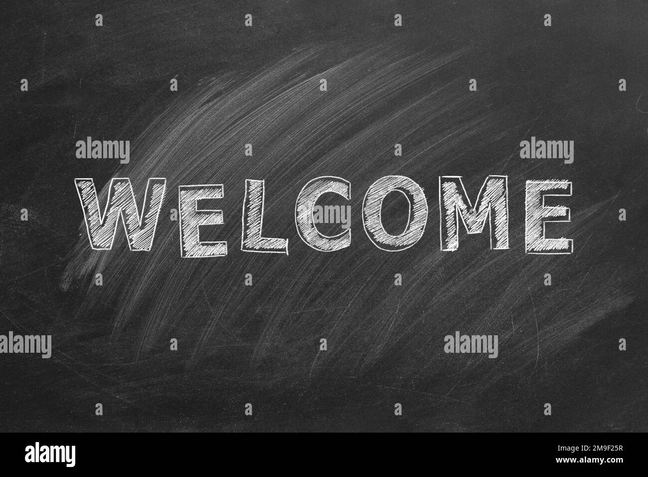 Word welcome hand lettering on hi-res stock photography and images - Alamy