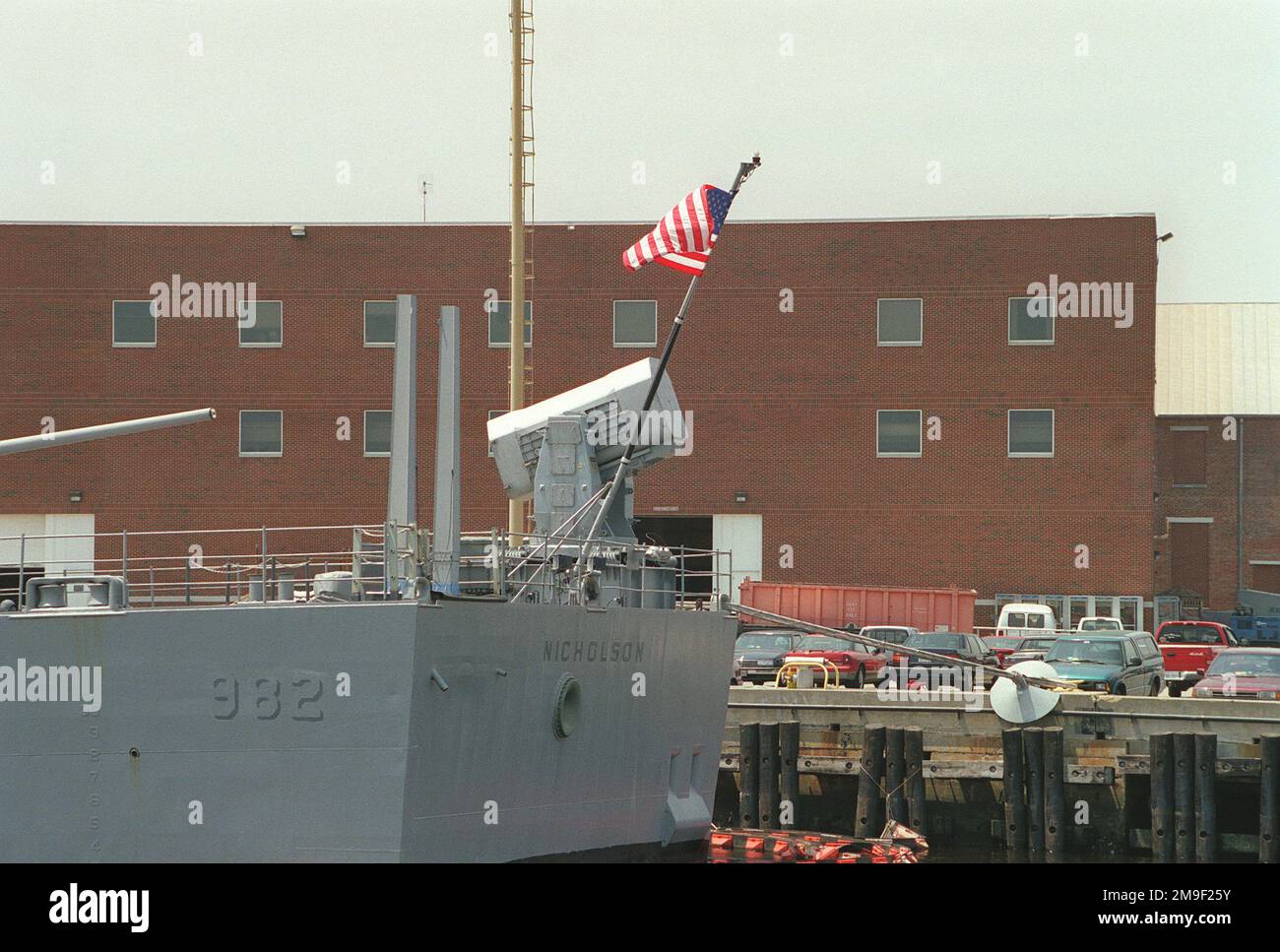 A RIM-116 RAM (Rolling Airframe Missile) self-defense weapons system ...