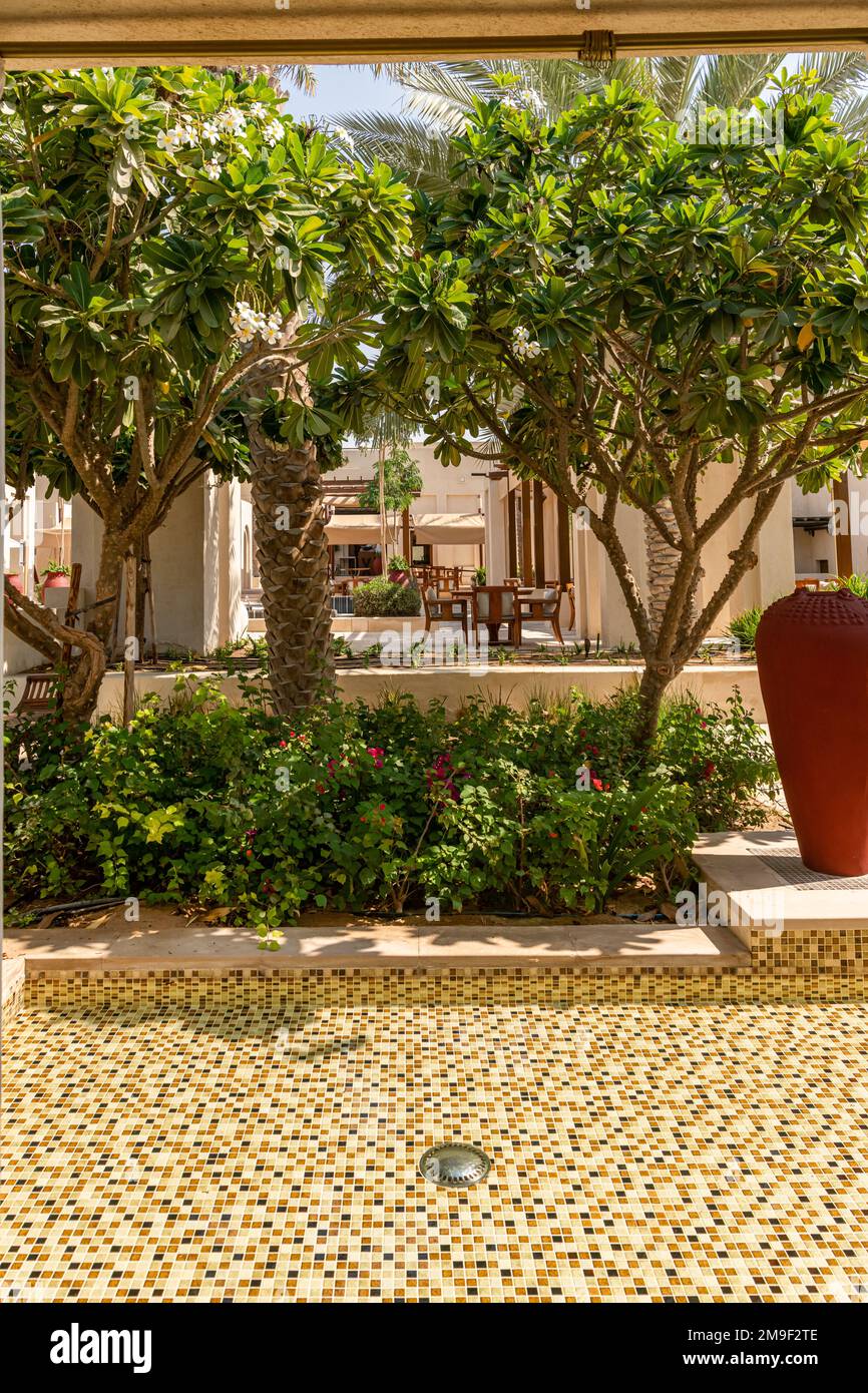 Architectural details of the Al Wathba Desert Resort and Spa in Abu ...