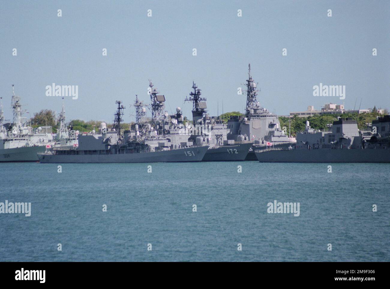Units of the Japanese Defense Force are shown tied up at bravo pier no ...
