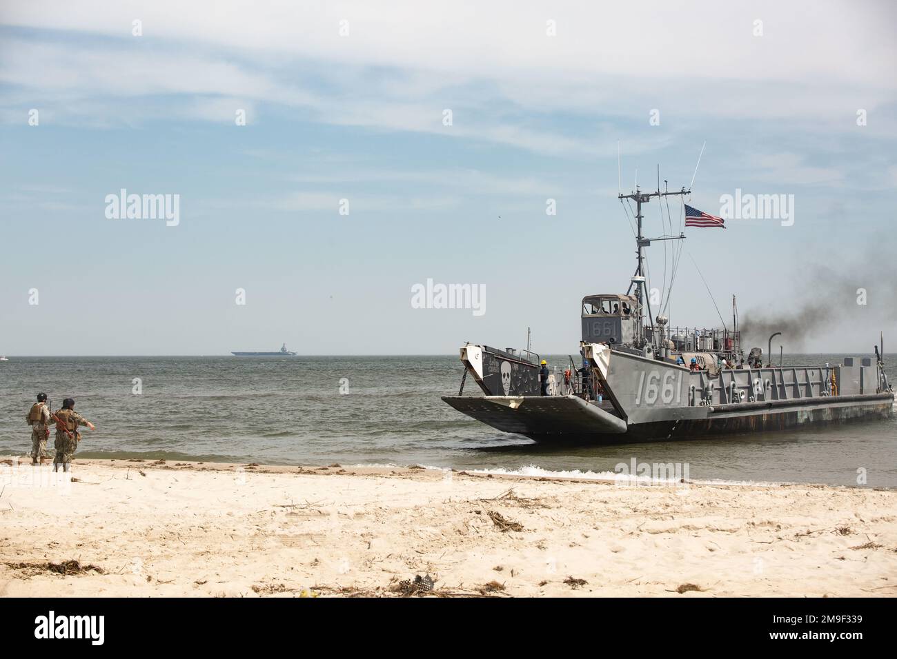 U.S. Navy sailors with Beach Master Unit 2, U.S. 2nd Fleet, Fleet ...