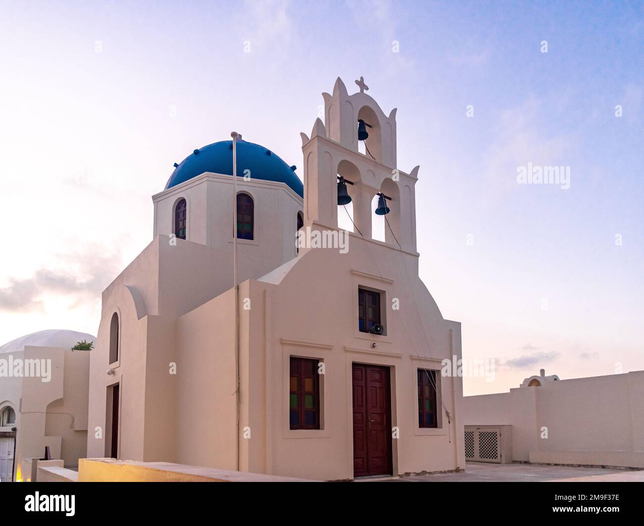 One of the many Greek Orthodox Churches on Santorini Island, Greece ...