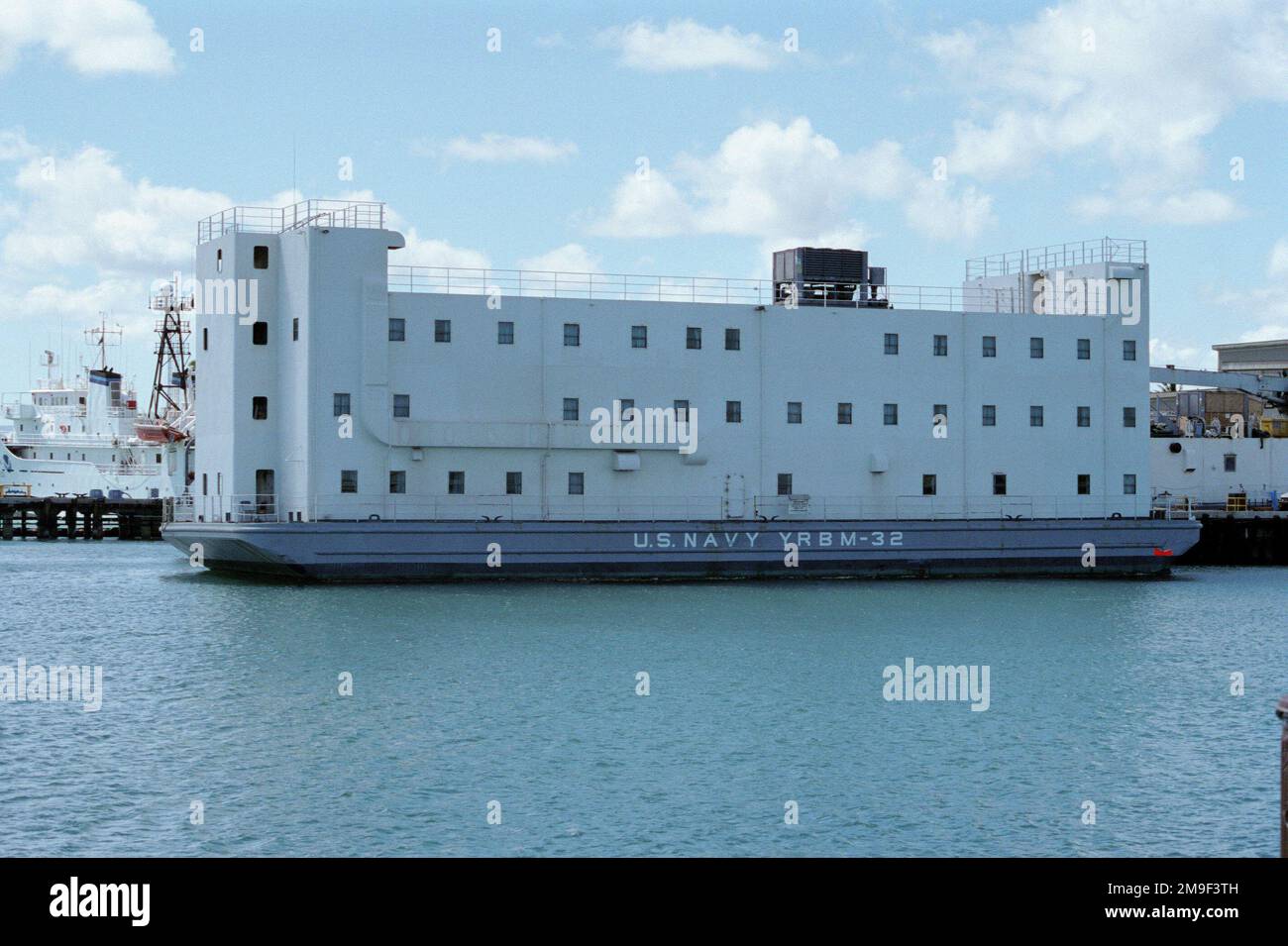 View of the Yard Repair, Berthing And Messing Barge (NSP) (YRBM 32 ...