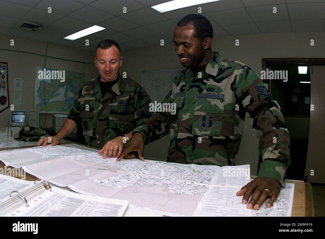 US Air Force MASTER Sergeant "A.J." Johnson (Left) and STAFF Sergeant ...