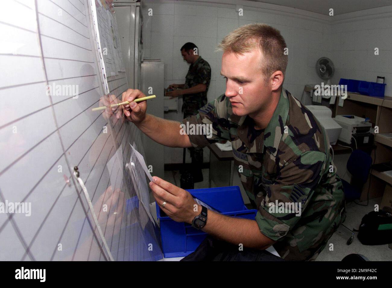 US Air Force STAFF Sergeant Chris Bisdmack (Foreground) and SSGT ...