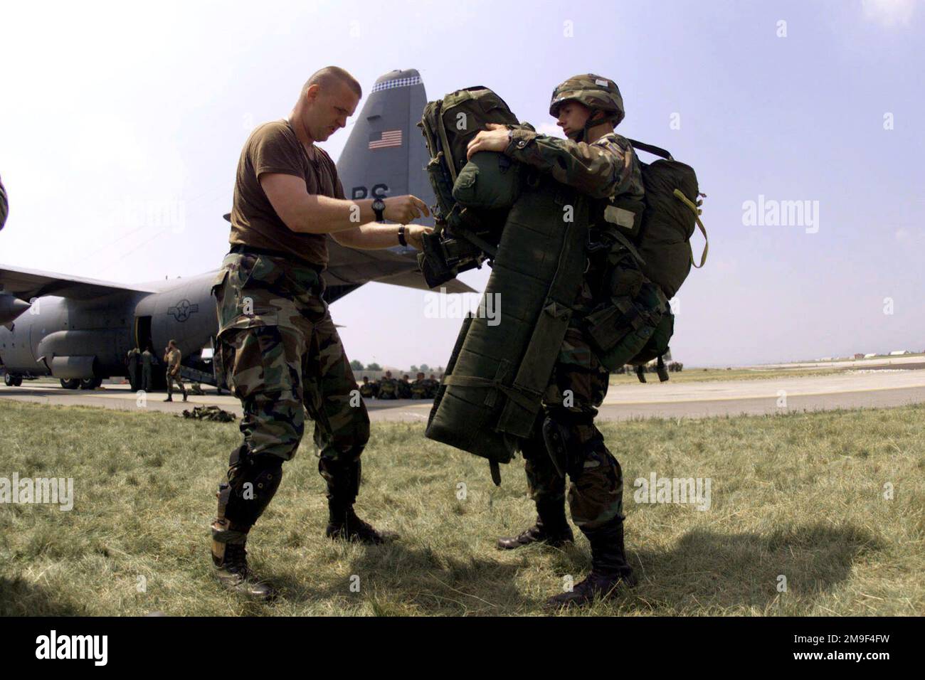 US Army STAFF Sergeant Christopher Darand performs a Jump MASTER Pre ...