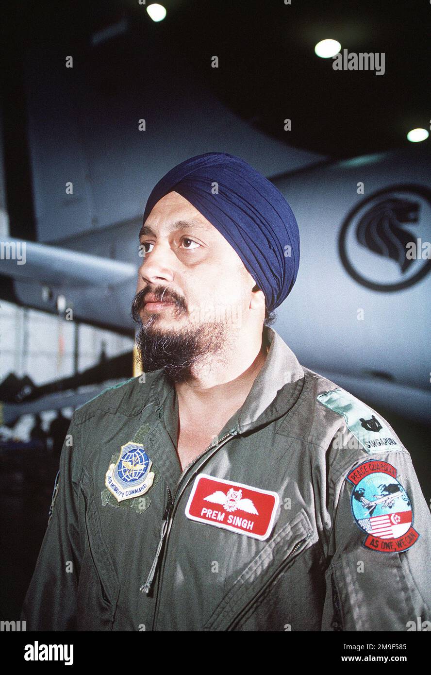 Republic of Singapore Air Force Major Prem Singh, chief of training for ...