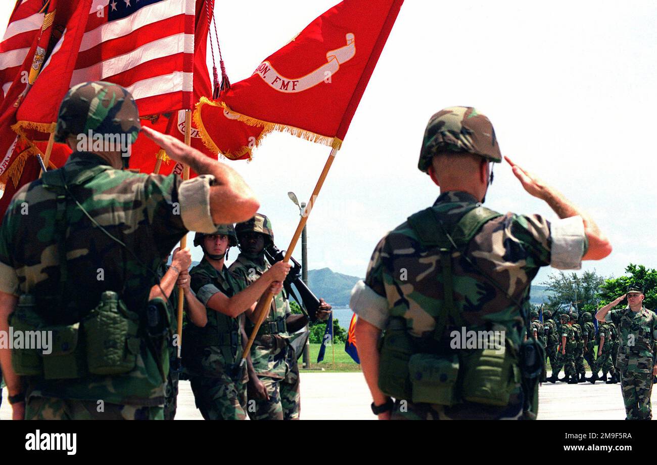 US Marine Corps Brigadier General Gordon Nash and USMC Major General ...