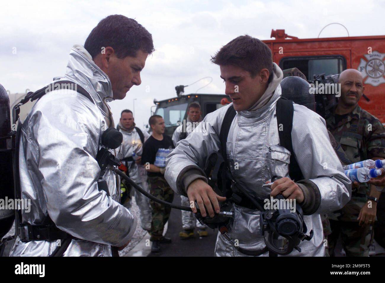 US Air Force Brigadier General Daniel J. Darnell (Left), 31st Fighter ...