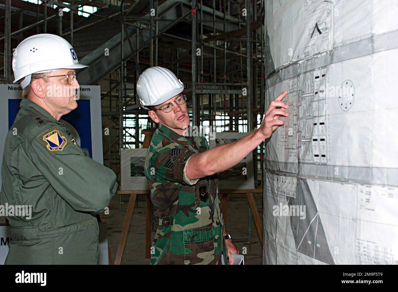 Right side profile medium close-up shot as US Air Force Major General ...