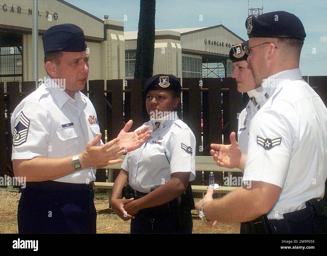 Right side front view medium shot as CHIEF MASTER Sergeant of the Air ...