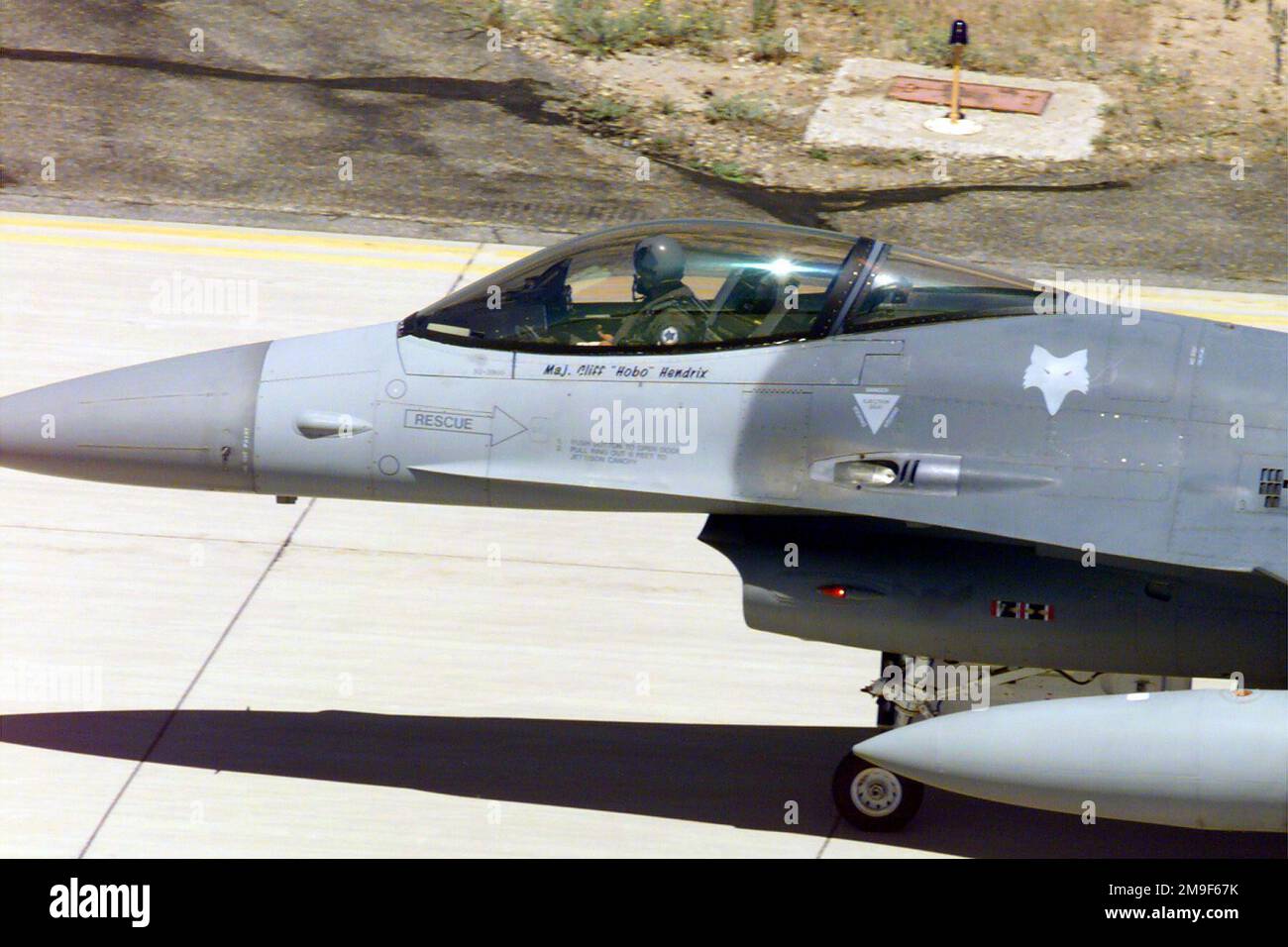An F-16 Fighting Falcon aircraft from the 169th Fighter Wing (FW) of ...