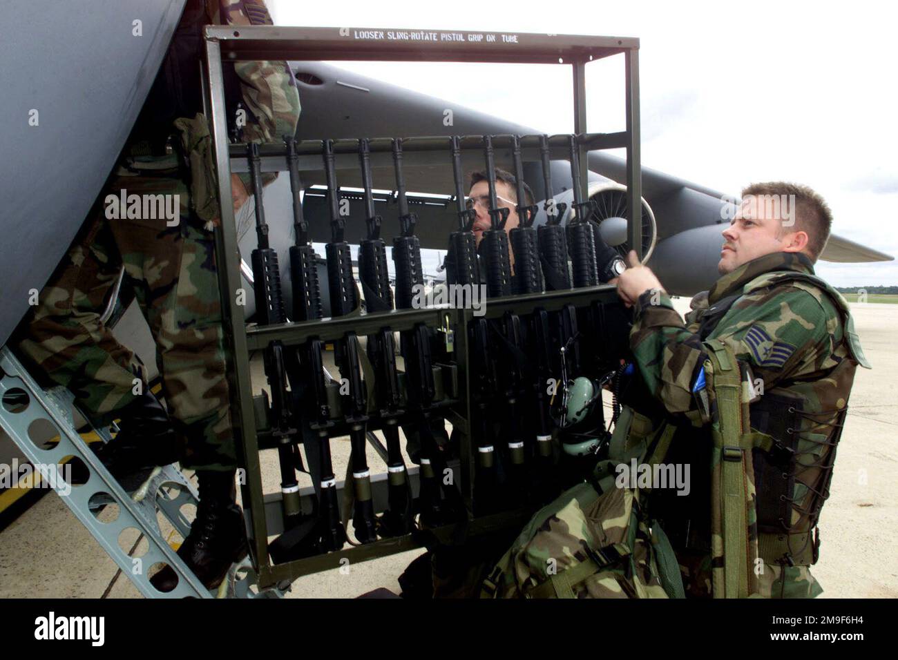 US Air Force members of the 305th Security Forces Squadron, McGuire Air ...