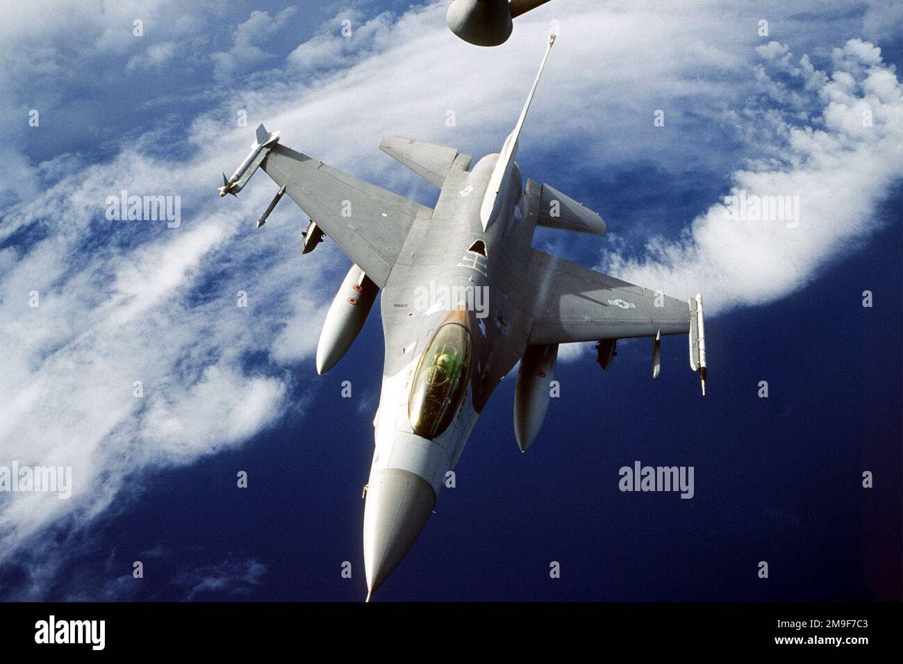 A US Air Force F-16 Falcon from the 169th Fighter Wing, South Carolina ...