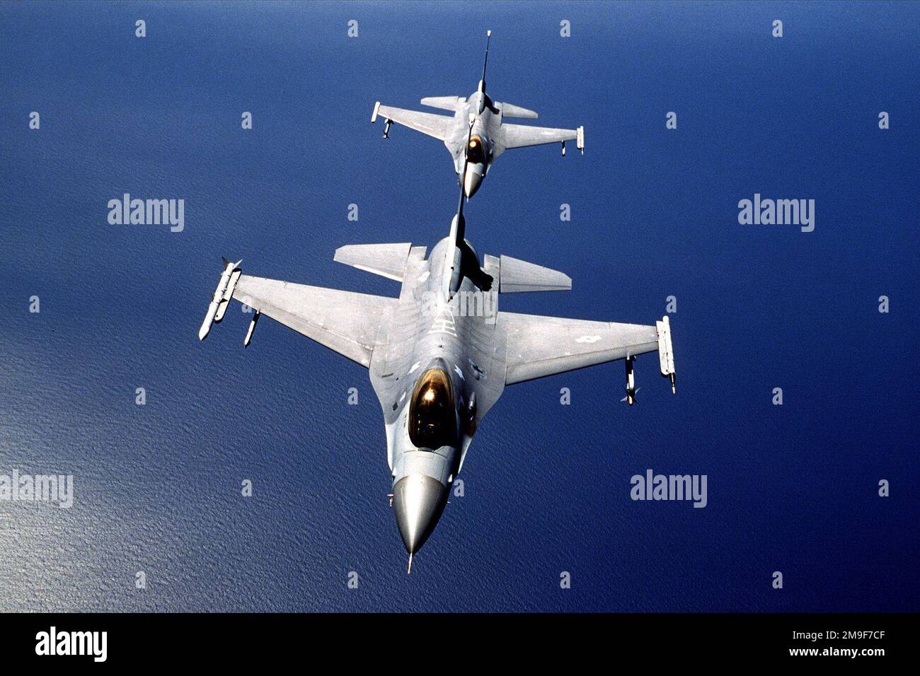 Two US Air Force F-16 Falcons from the 169th Fighter Wing, South ...