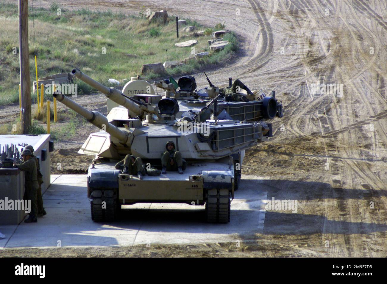 M1A1 Abrams tank crews of the 1-68th Armor await their turn on The ...