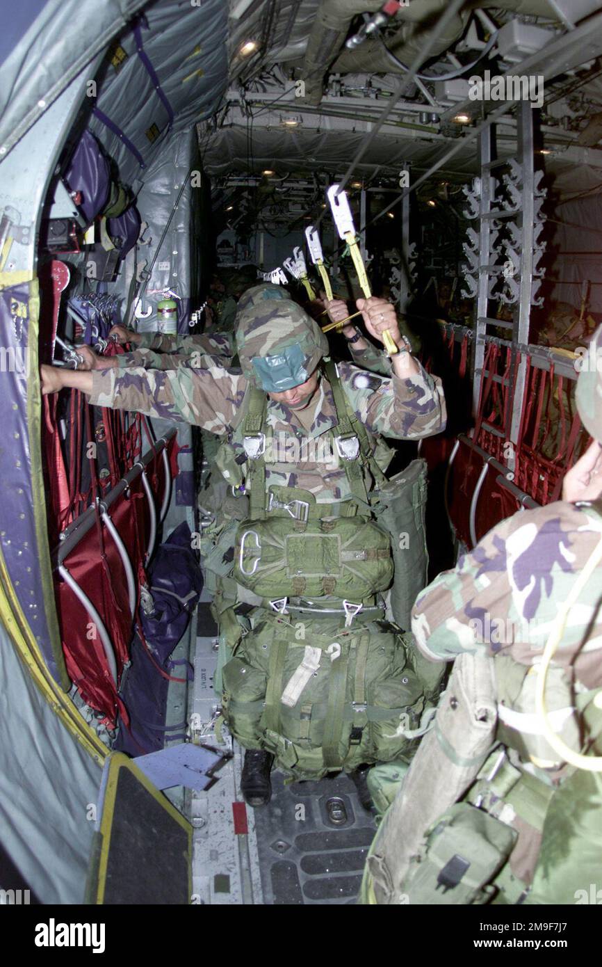 United States Army paratroopers of the 1/508th Infantry Airborne Combat ...