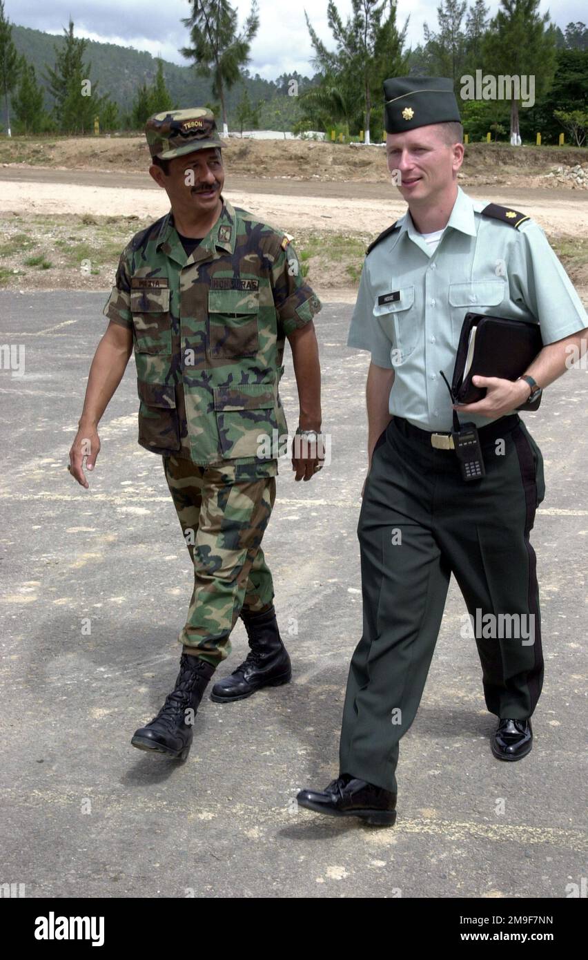 Honduran Colonel Willy Nelson Mejia, Co-Director for Peace Keeping ...