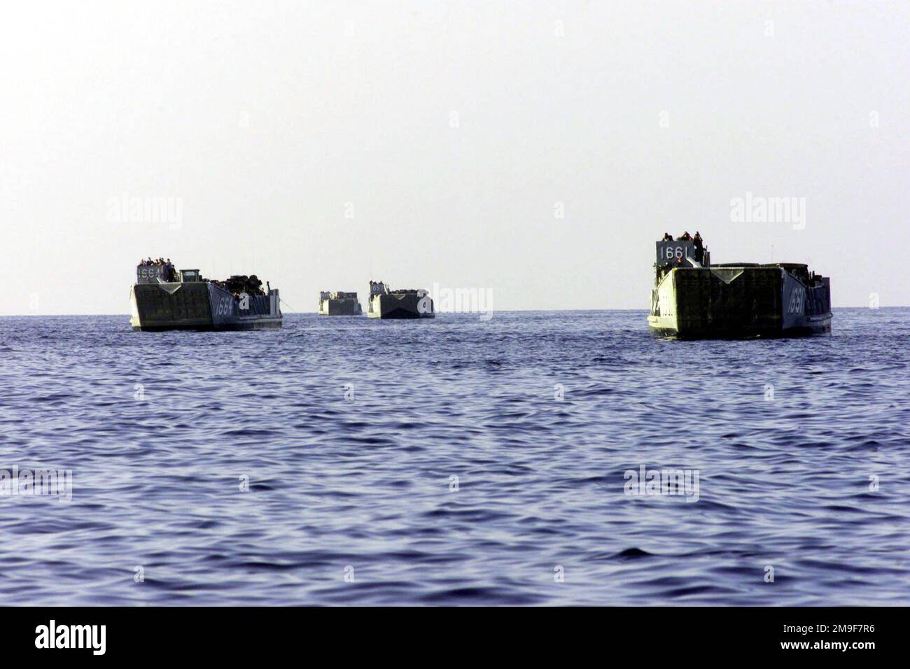 Four United States Navy Landing Craft Utility (LCUs) (1610 type) from ...