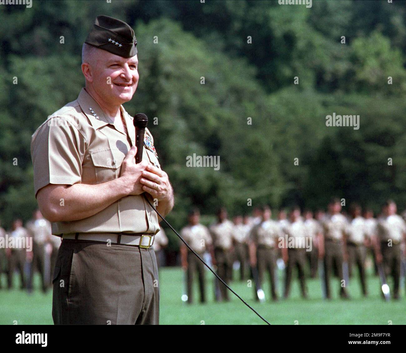 General Zinni, Commanding General Marine Corps Base Quantico, Virginia ...