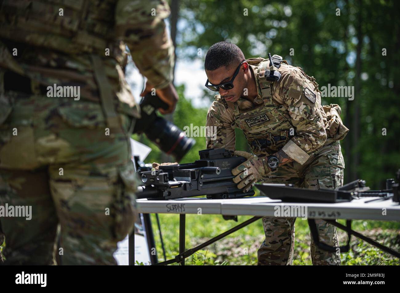 U.S. Army Sgt. Sidney Perry, assigned to 55th Signal Company (Combat ...