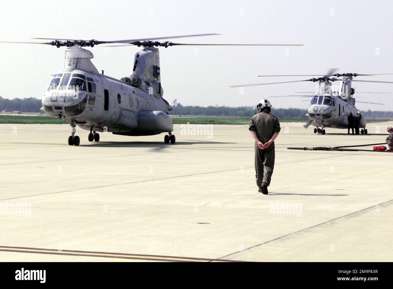 A United States Marine Corps marine monitors hot pit refueling ...