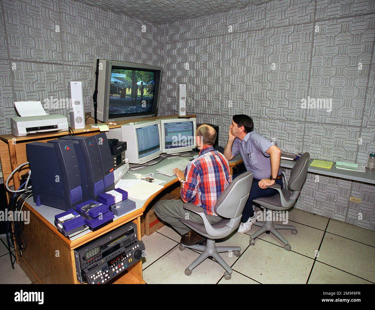 Department of the Army Civilians James Cottle (Left) and Clyde Kramer ...